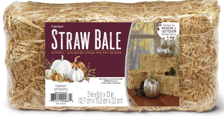 Small Straw Bale For Decoration – SLS SupplyFlora